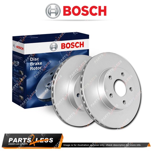 2Pcs Front Bosch Vented Disc Brake Rotors Performance Stopping Power ...