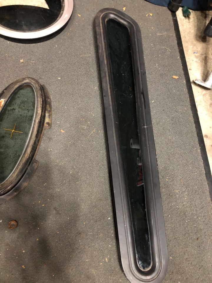 boogie van flat glass porthole windows | eBay