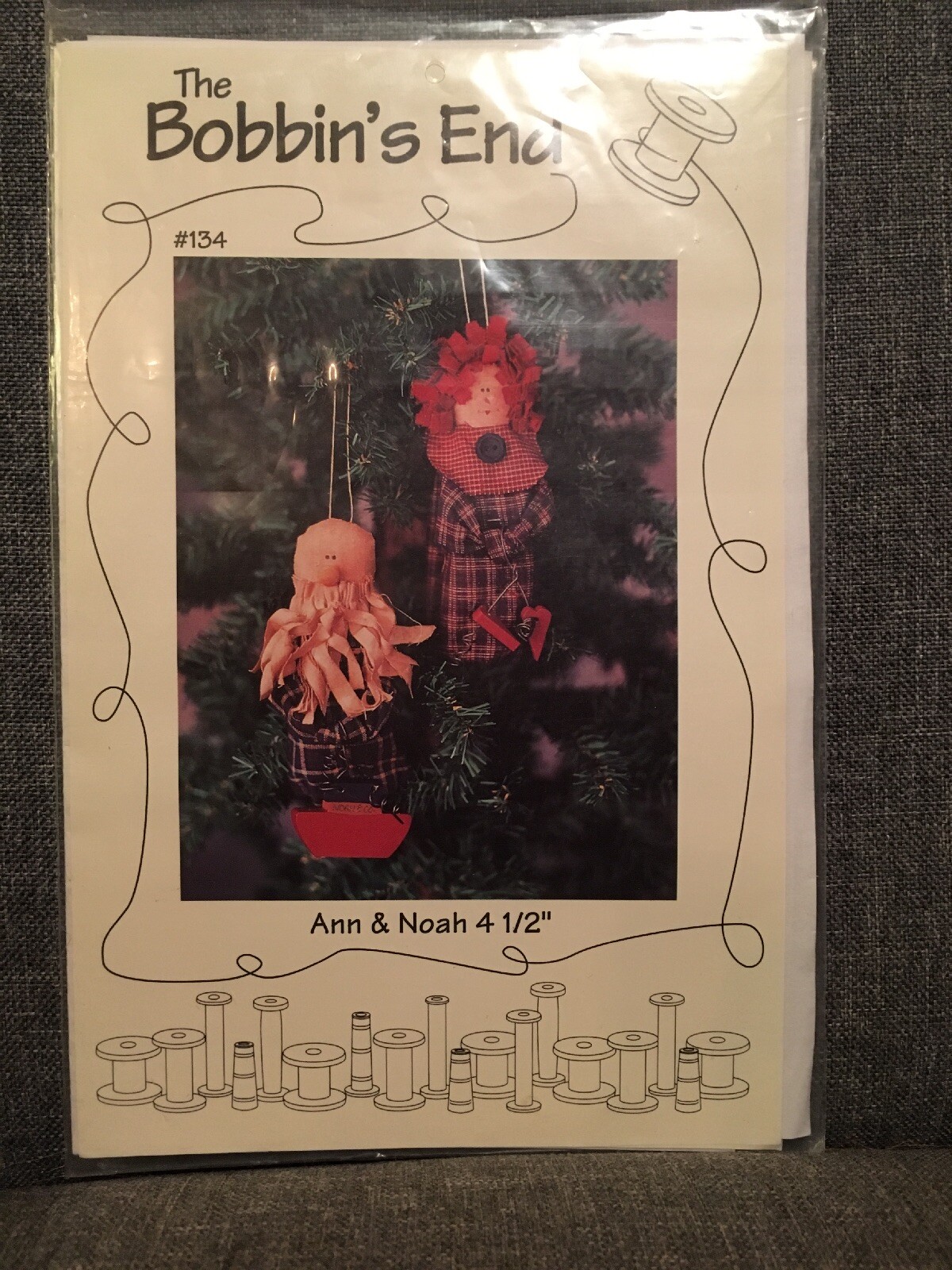The Bobbins End Ann And Noah 4 1/2” Doll Ornament Patterns #134 ...