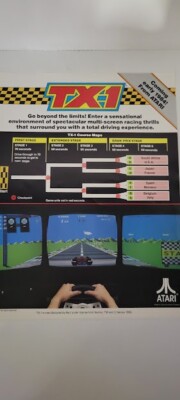 Flyer ATARI TX-1 Arcade Video Game advertisement original see pic | eBay