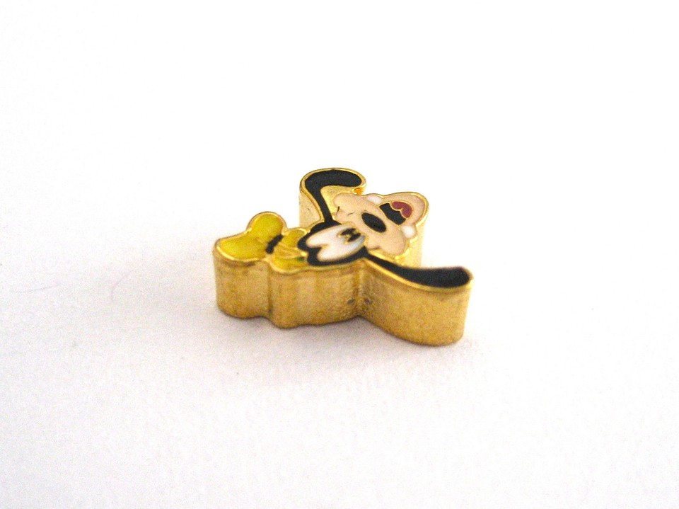 BRACCIALE DISNEY GOOFY HEAD STAINLESS STEEL GOLD PLATED FLOATING ...