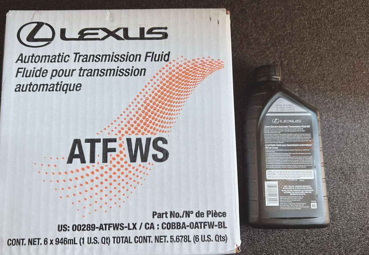 Latest Model Toyota Lexus ATF WS World Standard Transmission Fluid Case ...