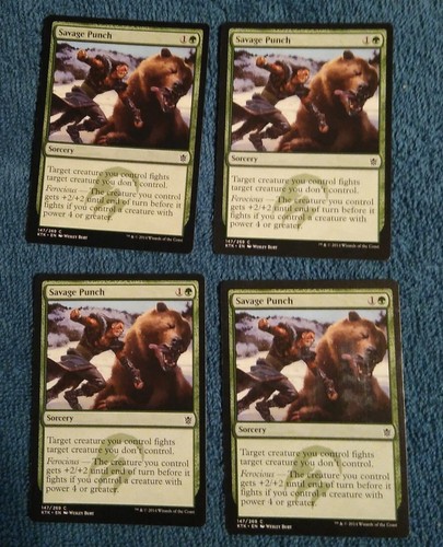 MTG KTK SAVAGE PUNCH COMMON X4 | eBay