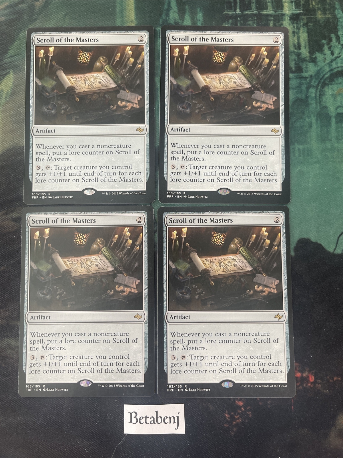 4x MTG Scroll of the Masters - Fate Reforged (FRF) (Playset) | eBay