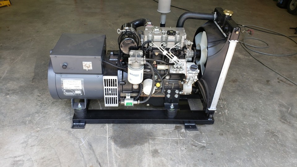 Perkins Diesel Generator 10k 10,000 watt 4 Pole 1800 Rpm AVR 403-11 | eBay