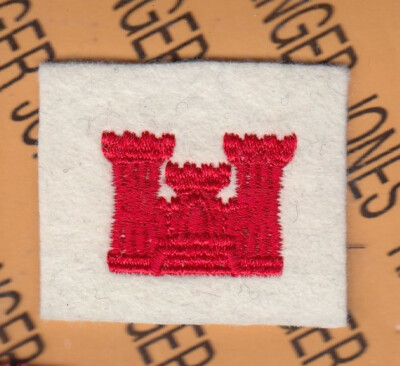 US Army Engineer Officer Branch Castle ~1.75" wool patch c/e | eBay