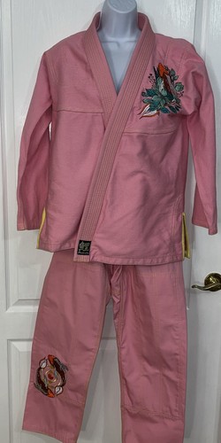Fluory Women’s Pink Koi Fish Kimono & Pant Set Jiu Jitsu Gi Brazil ...