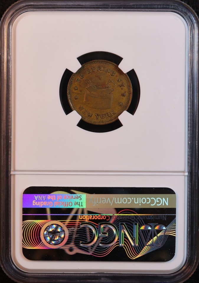 1861-65 Mittnacht's Eagle Safe, New York Civil War Store Token -NGC ...