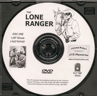 THE LONE RANGER - 1,097 Shows Old Time Radio In MP3 Format OTR On 2 ...