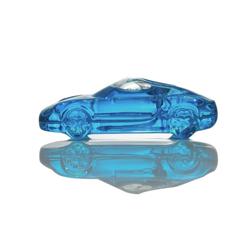 Handmade Blue Glass Car Styling Smoking Hookah Water Pipe Mini Bong US ...