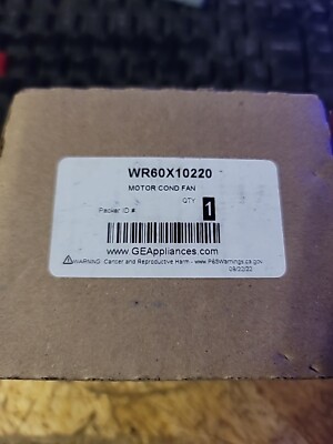 WR60X10220 Condenser Fan Motor for GE Refrigerator | eBay