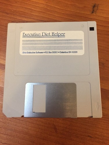 Vintage Macintosh Executive Diet Helper Floppy Disk Ohio Distinctive ...