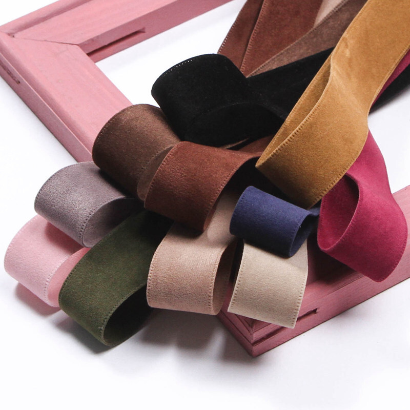 10 Yards Velvet Trim Velour Strip Faux Suede Ribbon Webbing for Hat ...