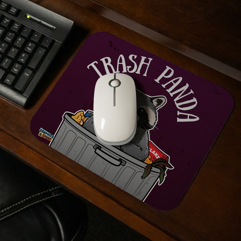 Raccoon+Trash+Panda+in+Garbage+Low+Profile+Thin+Mouse+Pad+Mousepad for ...