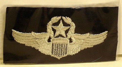 USAF Air Force Command Pilot Wings Badge Insignia Patch Blue Fatigue ...
