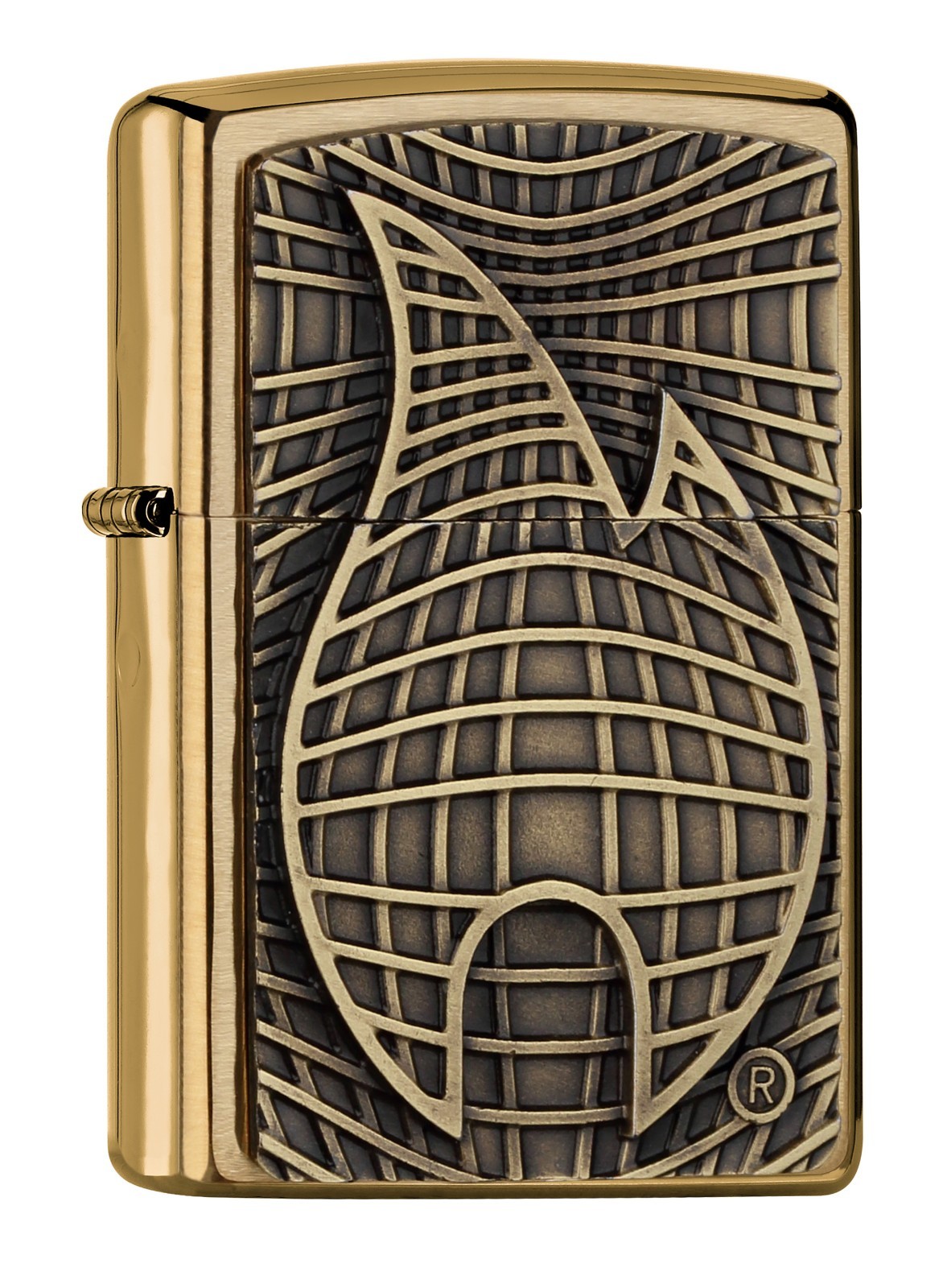 ZIPPO "ZIPPO FLAME" BRASS BRUSHED EMBLEM LIGHTER ** NEW IN BOX ** | eBay