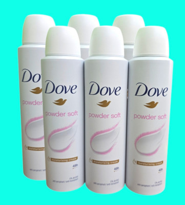6pk Dove Women Antiperspirant Spray Powder Soft 150ml | eBay