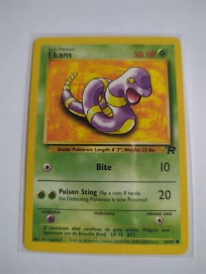 Pokémon TCG Ekans Team Rocket 56/82 Regular Unlimited Common | eBay ...