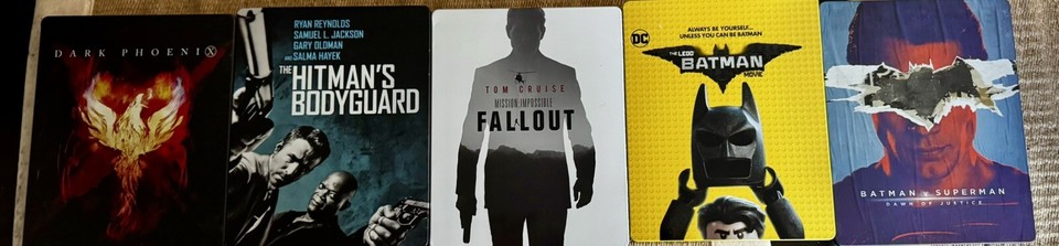 Lot Of 10 Blu-ray Steel books, MINT condition , Comedy, Action, Super ...