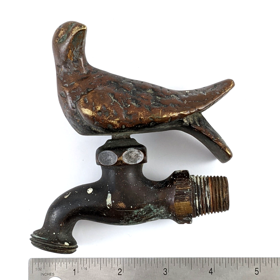 Vintage Brass Figural Bird Water Spigot Outdoor Garden Faucet | eBay