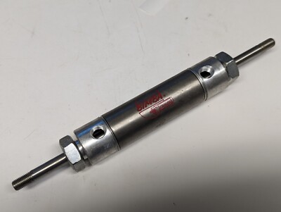 New Bimba 1-1/16" Bore by 2" Stroke Pneumatic Cylinder, Double End Rod ...