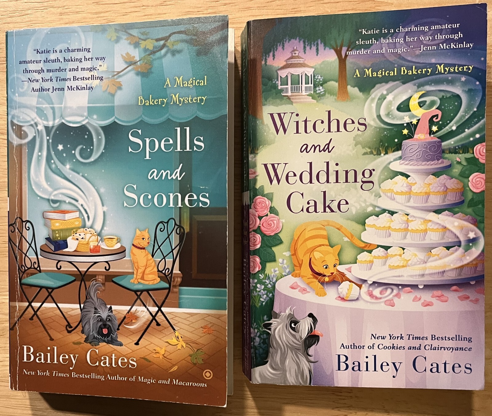 Lot of 2 Bailey Cates: Spells & Scones~Witches & Wedding Cake (Magical ...
