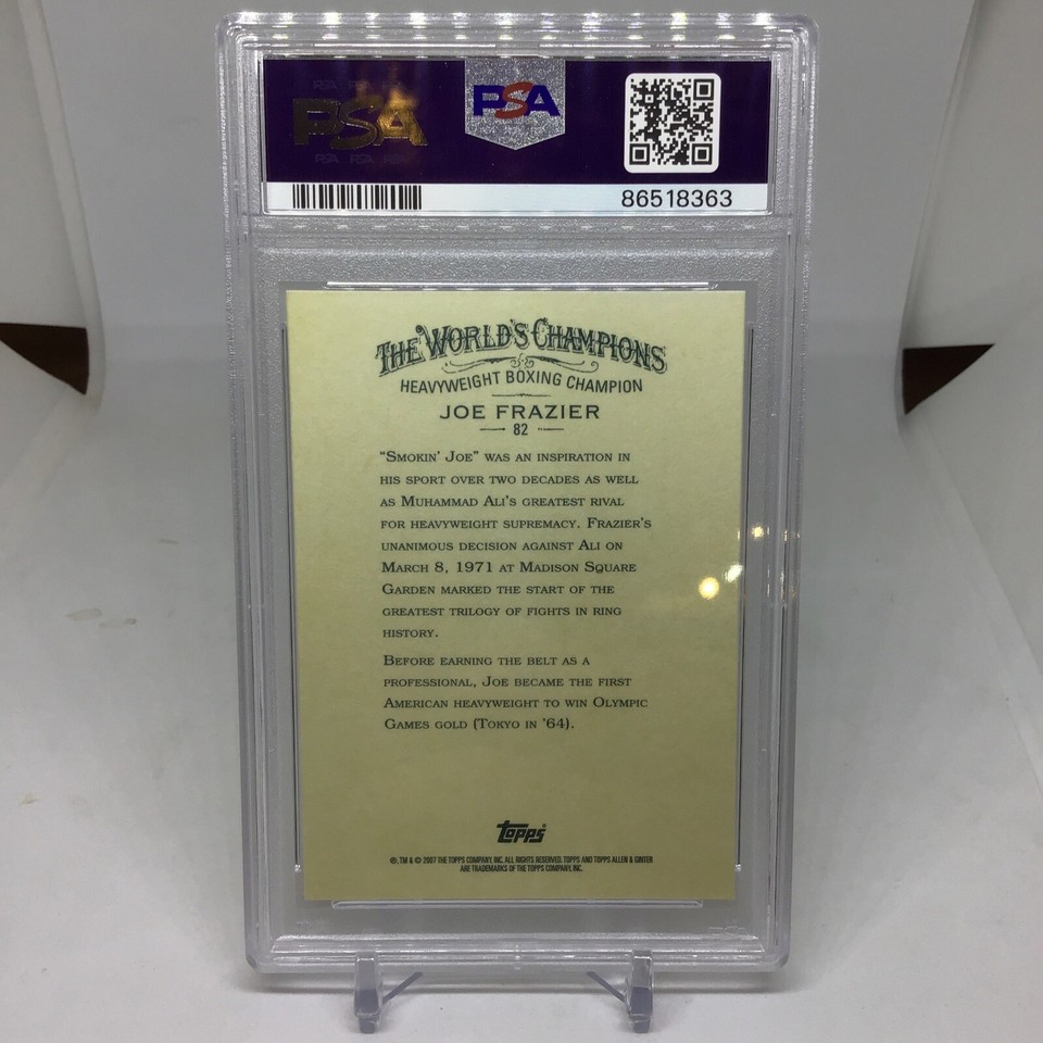 2007 Topps Allen & Ginter #83 Joe Frazier Card PSA 10 Boxing | eBay