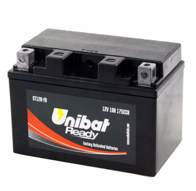 Batterie Moto UNIBAT CT12A-FA YT12A-BS Kawasaki ER-6N 12-16 Prêt ...