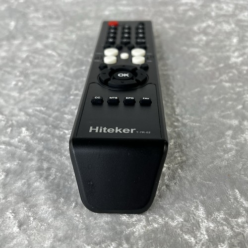 Hiteker TV Remote Control D-7R-11 Black Television Good Condition Free ...