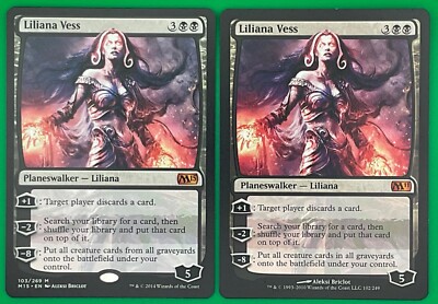 MTG - 2X Liliana Vess - Core Set 2011 - Near Mint Unplayed Condition ...