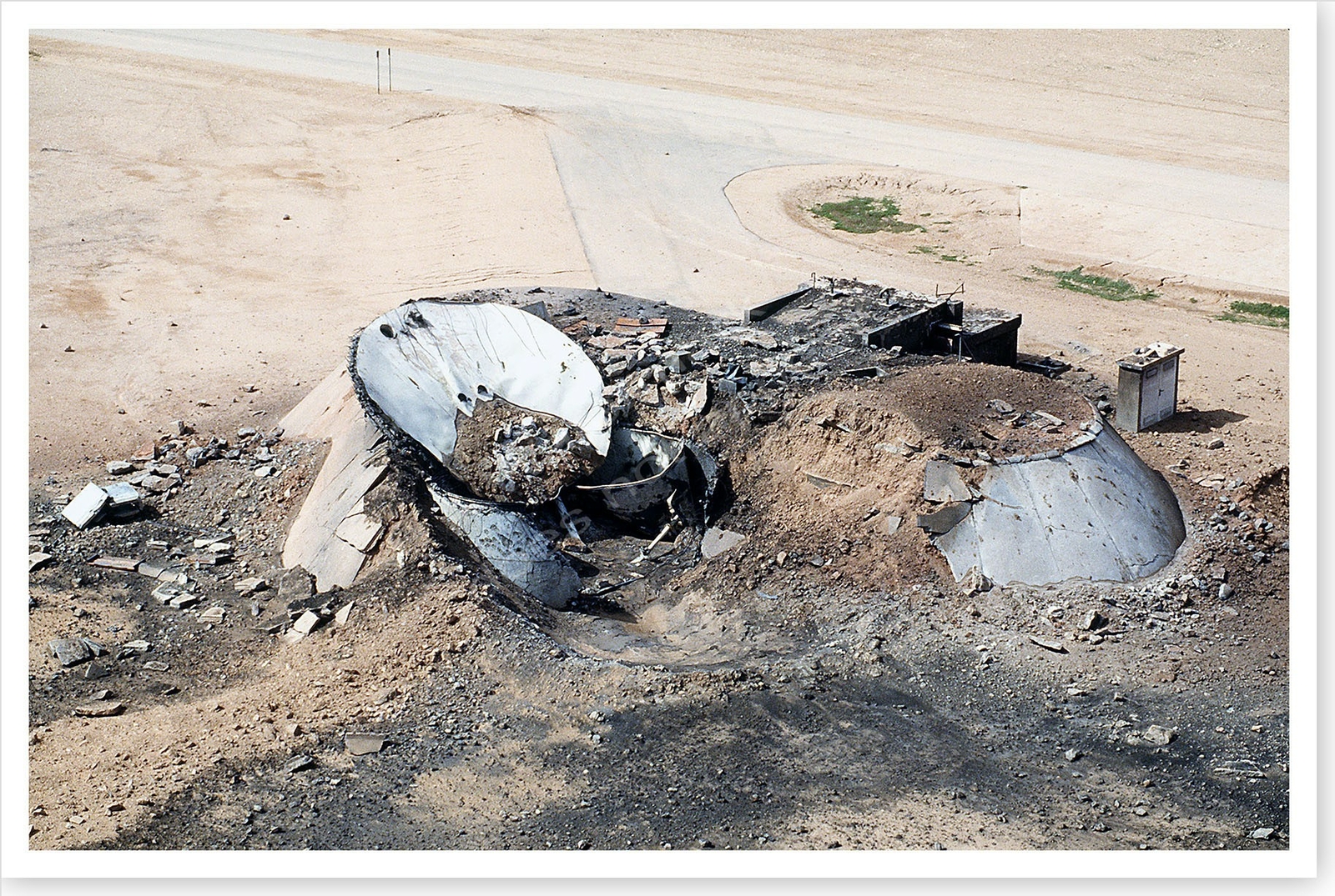 Al-Salman Air Base Iraq Destroyed Munitions Bunker Desert Storm 8x12 ...