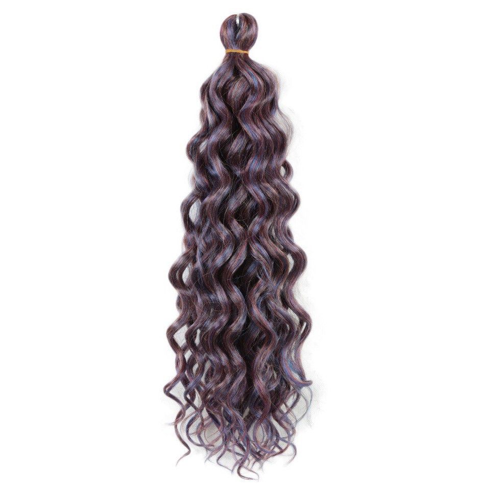 18" 24" Deep Twist Crochet Braids Hawaii Curl Ocean Wave Crochet Hair ...