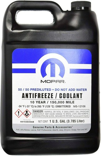3.785L MOPAR PURPLE COOLANT 50/50 MIX FOR DODGE CHRYSLER JEEP MS-12106 ...