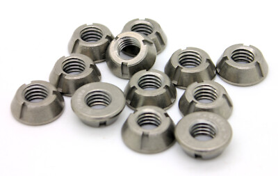 NEW 1/2-13 T-Groove Tamper Proof Security Nuts (x 12) Stainless Tri ...