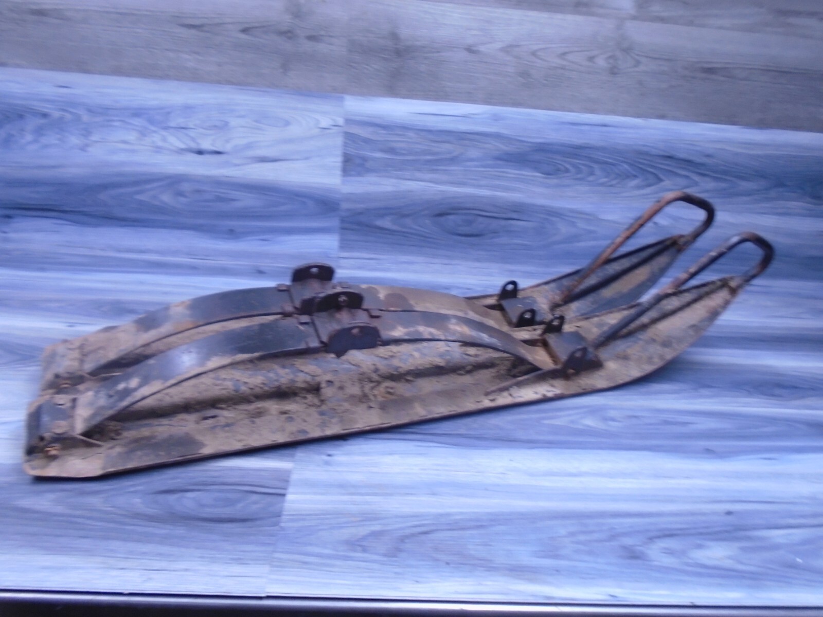 1980 80 Skidoo Everest 500 Snowmobile metal ski runners skis loop guide ...