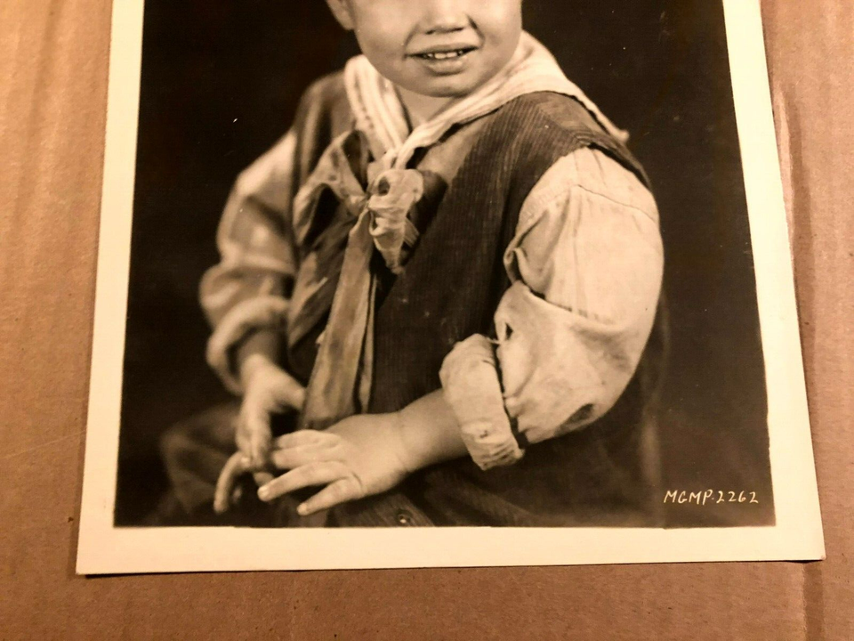 Bobby 'Wheezer' Hutchins Our Gang Very Rare Very Early 8/10 Photo 20s d ...