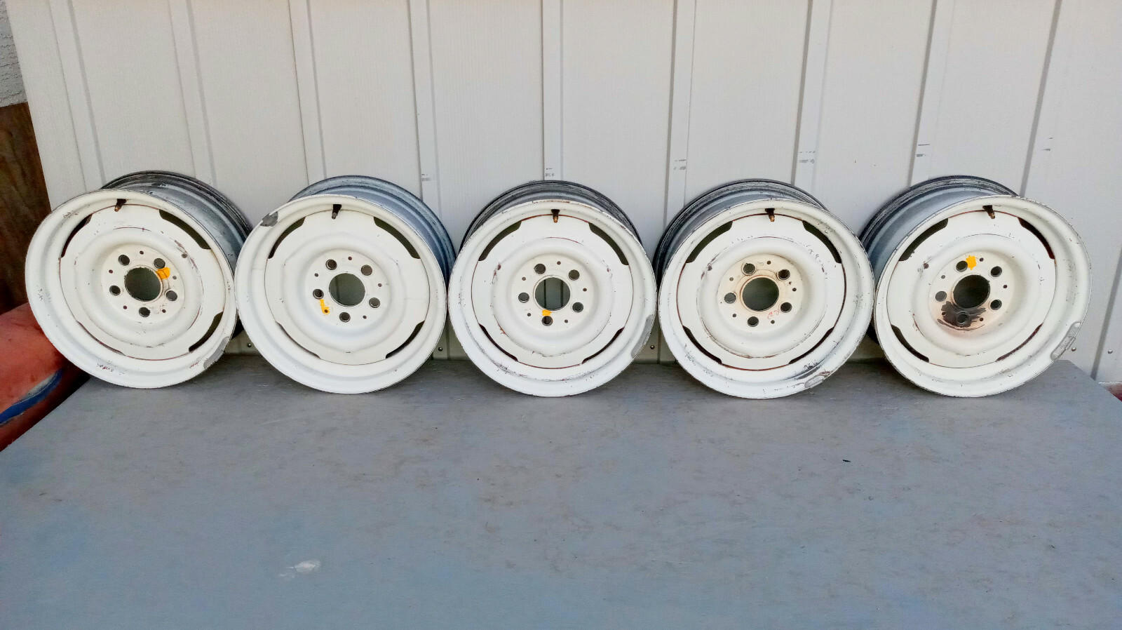 For Sale: Set of 5 W108 14X6 Dog Dish Wheels | Mercedes-Benz Forum
