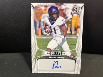 2023 Leaf Draft Autograph Dearius Davis# BA-DD2 Los Angeles Chargers | eBay
