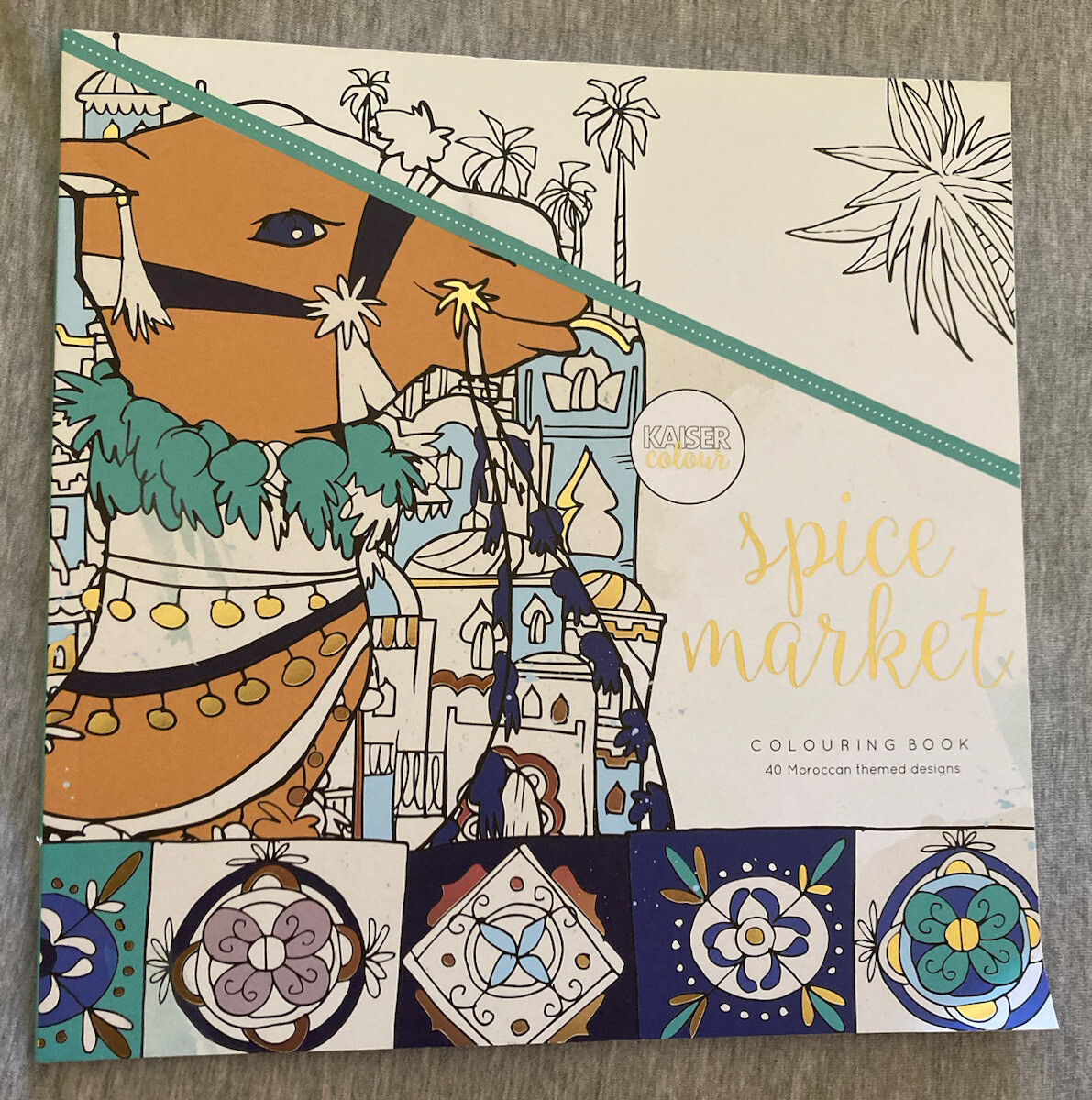 X 3 Kaiser Colour ADULT COLORING BOOKS Spice Market Samba Sunset Aloha ...