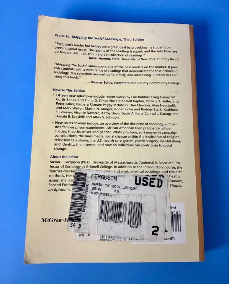 Mapping the Social Landscape Readings in Sociology by Susan j. Ferguson ...