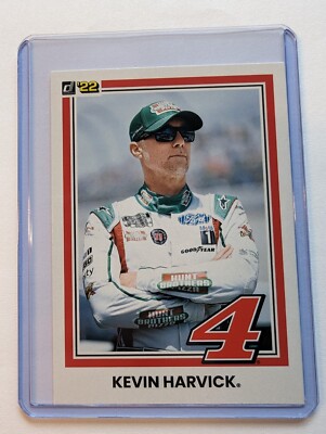 2022 Panini Donruss Racing Nascar Kevin Harvick Number Retro Red 4 #168 ...