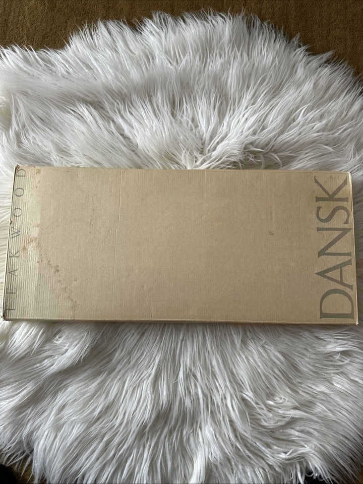 Vtg DANSK Large Oval TEAK WOOD Hostess Serving Tray Cheese Charcuterie ...