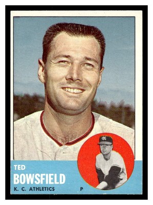 1963 Topps Baseball #339 Ted Bowsfield 63TBB-02 | eBay