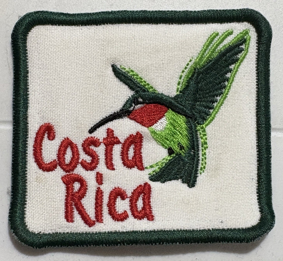 Costa Rica Hummingbird Bird Souvenir Embroidered Patch Badge | eBay