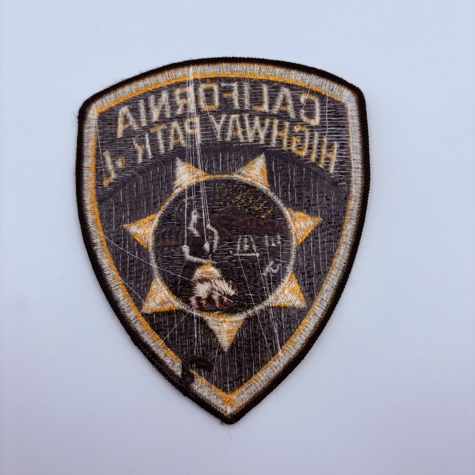 Vintage California Highway Patrol Patch Blue Gold EUREKA State Seal ...