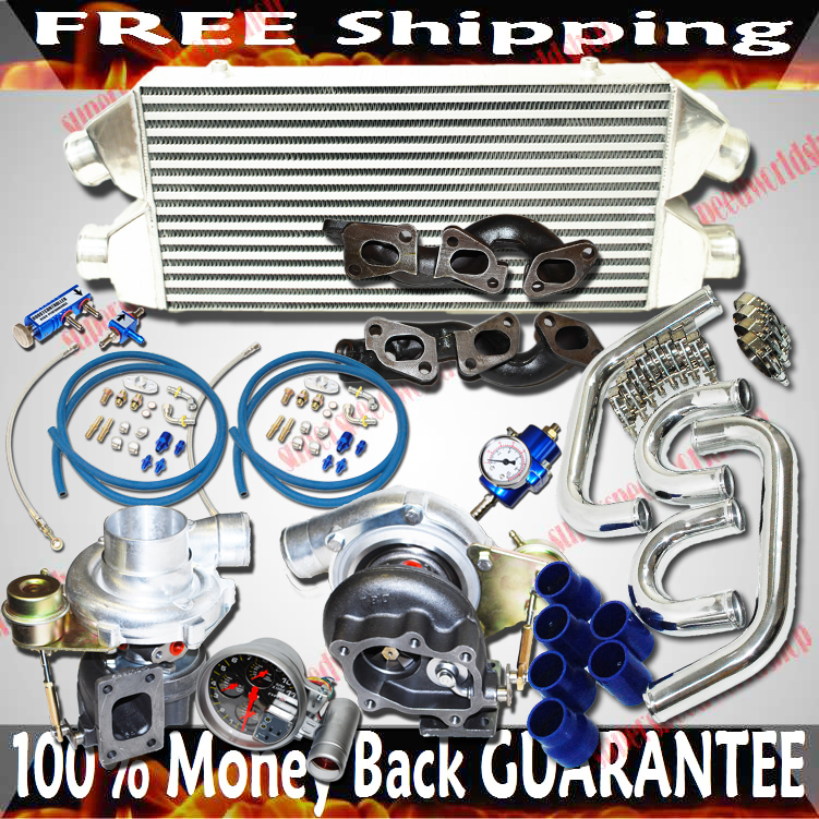 Turbo Kit TWIN GT28/30 Turbo for 90-96 Nissan 300ZX Turbo Coupe 2D 3.0L ...