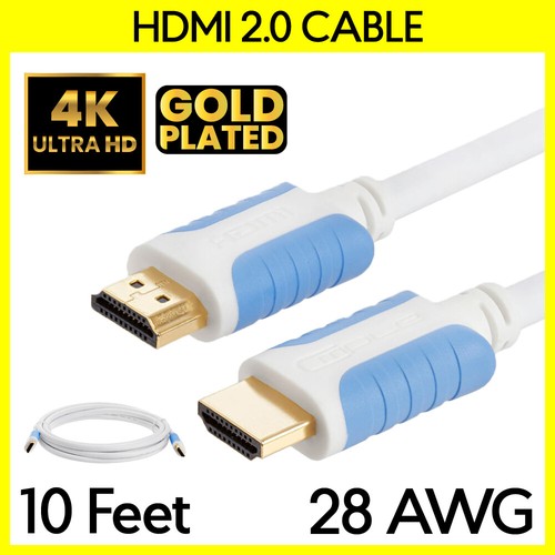 15 Feet HDMI Cable Black Ultra High-Speed 2.0 HDMI Cord 4K 3D UHD HDTV ...