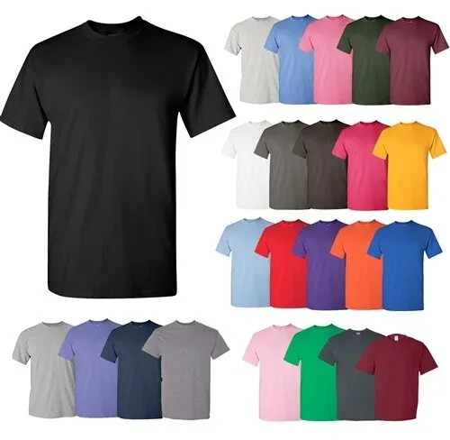 72 (Case) T-Shirts GILDAN Short Sleeve Mix Colors S M L XL 2XL 3XL 4XL ...