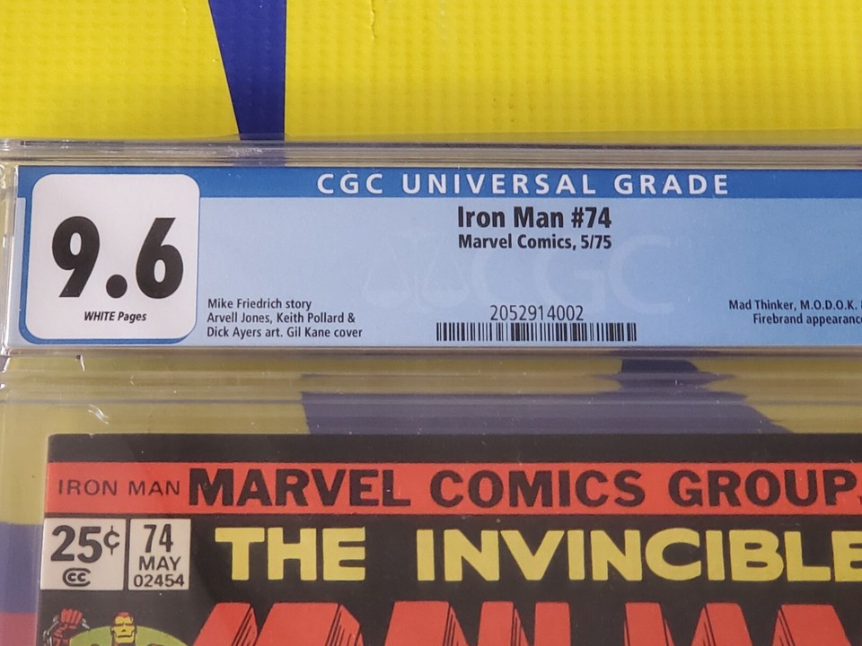 IRON MAN #74 CGC 9.6 WHITE PAGES MAD THINKER APPEARANCE | eBay
