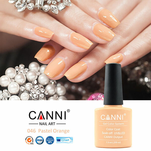 CANNI Nail Gel Polish Colour Coat 7.3ml Soak Off UV / LED Metallic ...